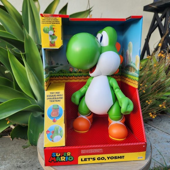 Nintendo | Toys | New Nintendo Super Mario Lets Go Yoshi 2 Tall ...